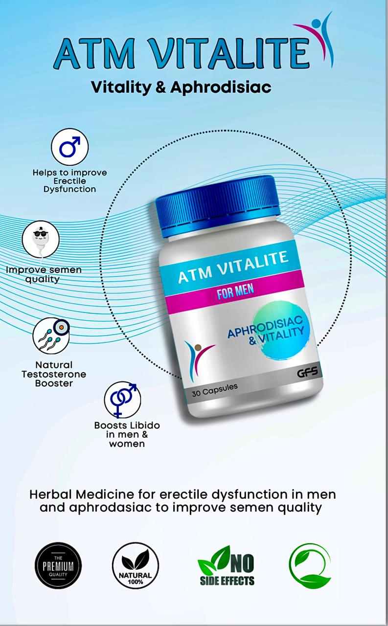 ATM Vitalite For Men Capsules 30s Aphrodisiac and Vitality – Guadian ...